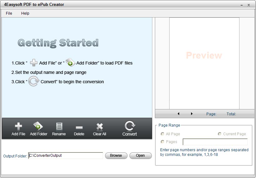 PDF To EPub Creator Converting PDF File To EPub Format